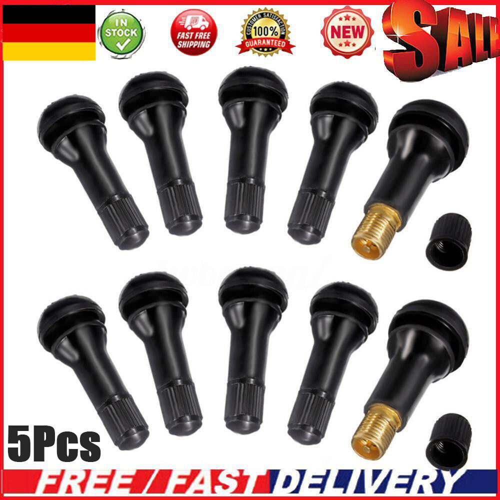 5 Tlg TR413 Reifenventile Gummiventile TR 413 Snap-In Felgen Ventil ...