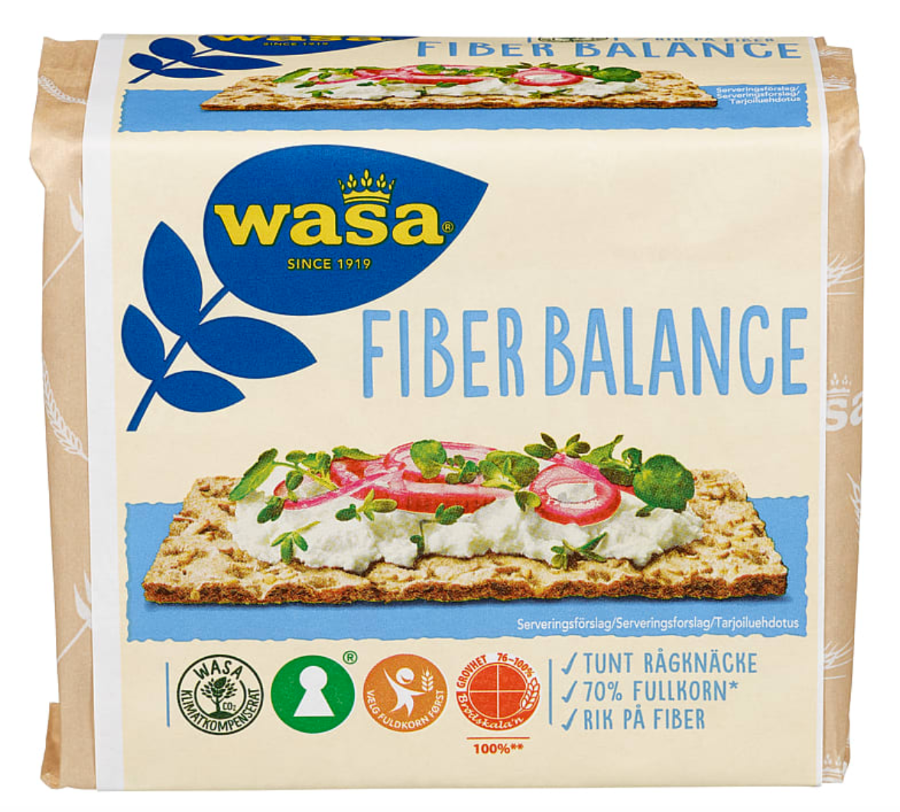 Wasa Knäckebröd Swedish Norwegian Crispbread Knekkebrød Fiber Balance ...