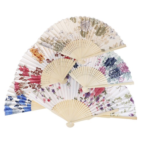 Silk Fan Chinese Japanese Style Folding Fan Wedding Fan Art Gifts Dance ...