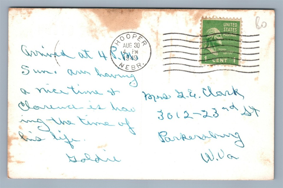 HOOPER NEB MAIN STREET VINTAGE REAL PHOTO POSTCARD RPPC | eBay