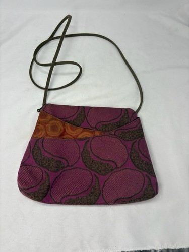 Maruca Designs of Boulder CO Bag purse crossbody purple brown gold | eBay