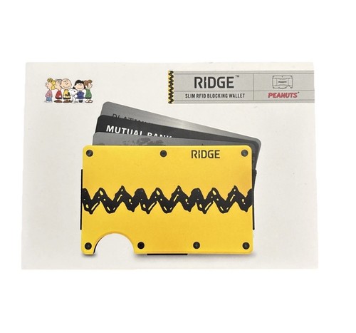 Peanuts Ridge Wallet Addition Yellow NEW IN BOX RFID Blocking SLIM ...