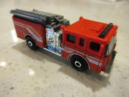 2026 Matchbox Pierce Arrow XT Fire Engine Truck Red & Silver Diecast ...