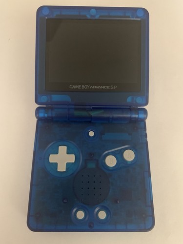 Nintendo Game Boy Advance Translucent Cool Blue GBA SP IPS MOD ...