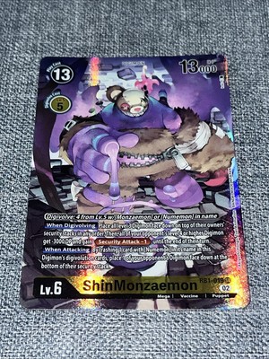 Digimon Card Game ShinMonzaemon RB1-019 SR Alt Art Resurgence Booster ...