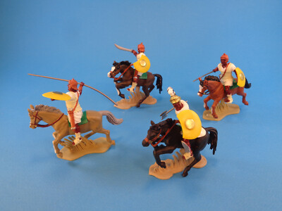 DSG ARGENTINA * CARTHAGINIAN WARRIORS MOUNTED (4 figures) ver #02 * TOY ...