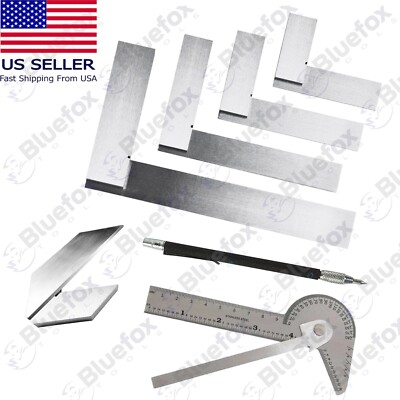 Engineers Marking and Measuring Sqaure Set 7 Piece- Try Square Scriber ...