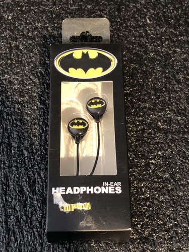 DC Comics Batman Ear Bud Earbuds Headphones Black A20 | eBay