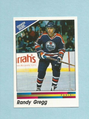 1990-91 Panini Hockey Sticker Randy Gregg #231 Edmonton Oilers MINT! | eBay