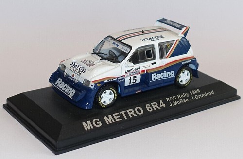 MG METRO 6R4 #15 RAC RALLY 1986 MCRAE GRINDROD IXO ALTAYA 1:43 LOMBARD ...