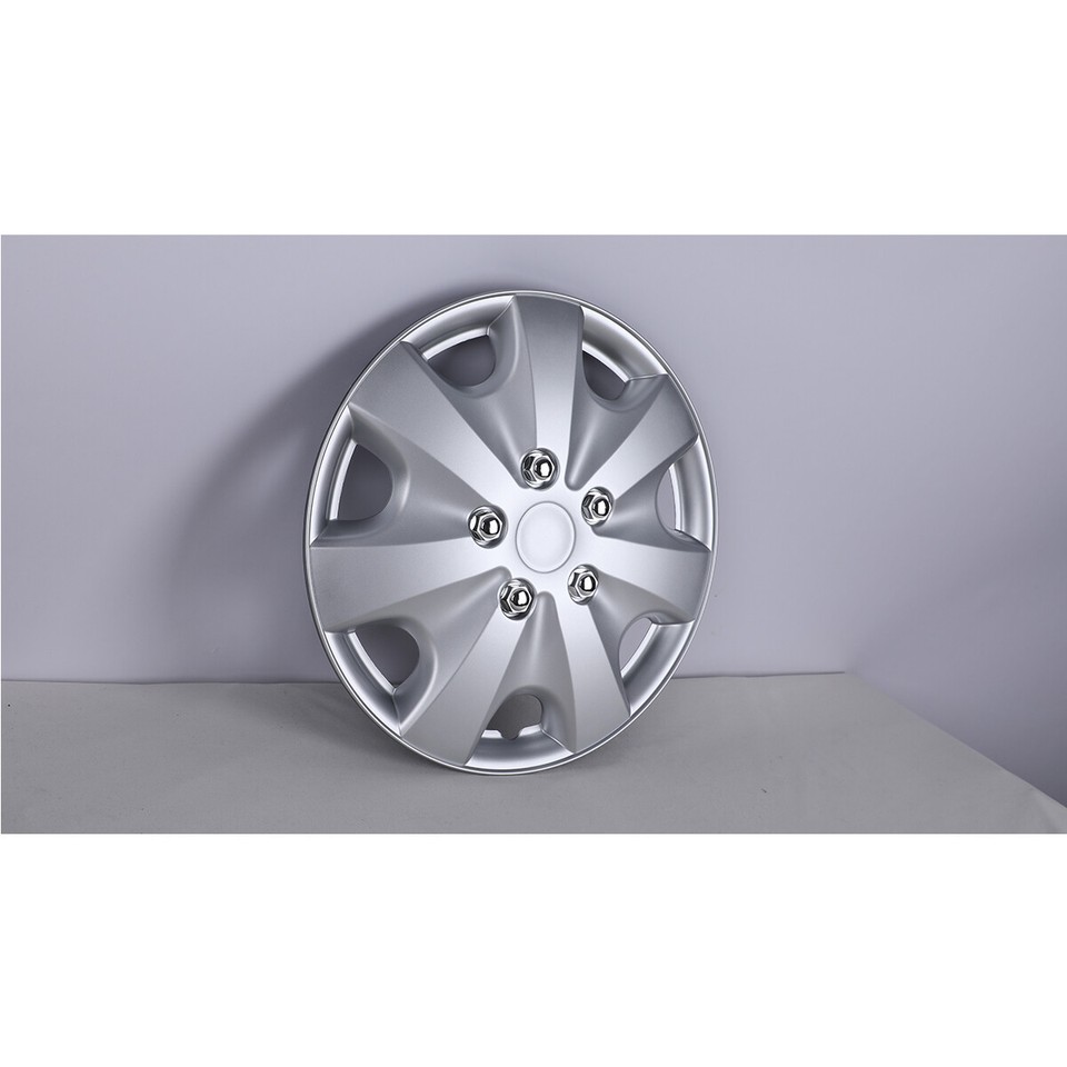 New 16" Set of 4 Silver Wheel Covers Snap On Hub Caps fit R16 Tire ...