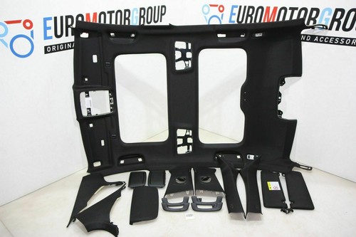 BMW 5 Series G38 black anthracite headlining roof ceiling sky ...