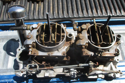 1957-1961 Chevy Corvette Carter WCFB 2x4 245 HP Dual Quad Setup | eBay