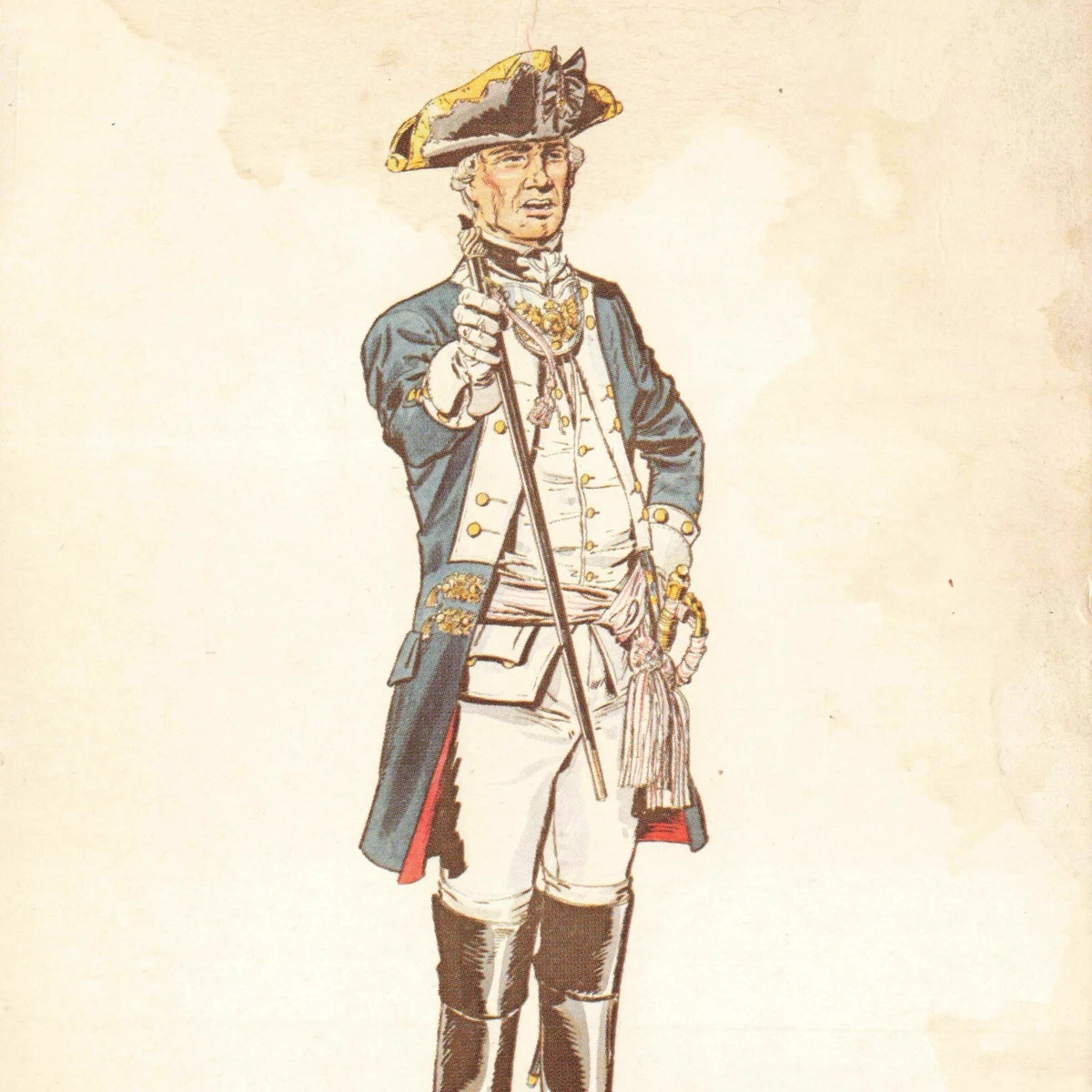 British Soldier Revolutionary War Drawing