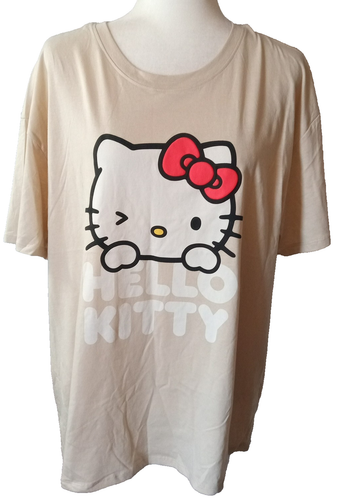 Hello Kitty by Samino T-shirt Tan Graphic Print Women's Size XXL NWT | eBay