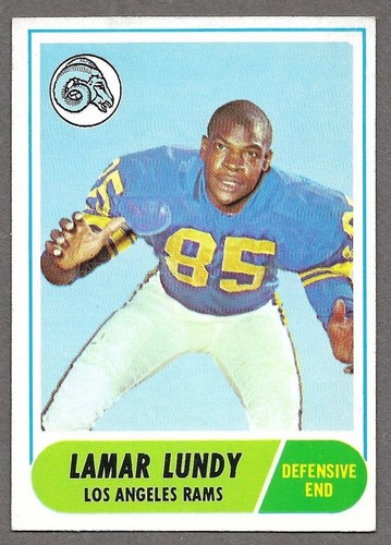 1968 Topps Football #80 Lamar Lundy Rams Purdue EX-EXMT | eBay