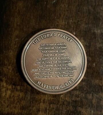 Custom Armor of God Cross Commemorative Challenge Lord's Prayer Coin | eBay
