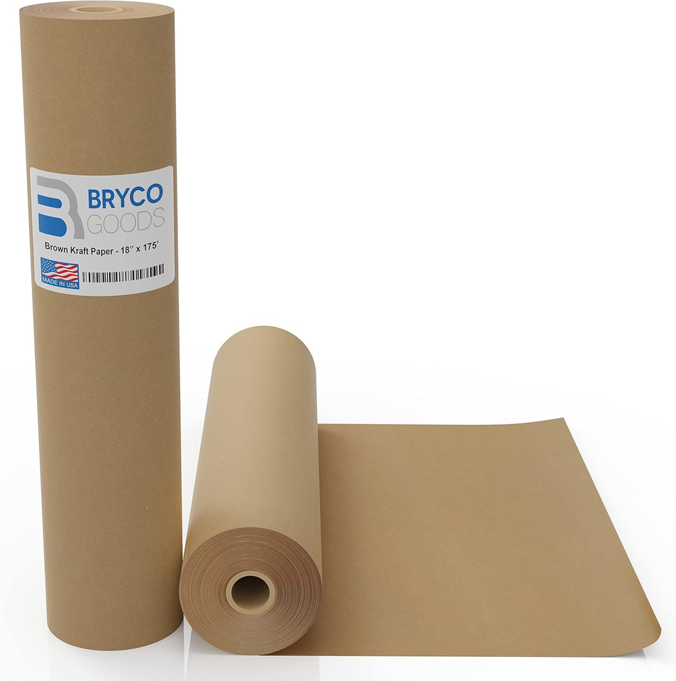 Jumbo Kraft Paper Roll - Brown - 18" X 2100" (175') - USA Made ...