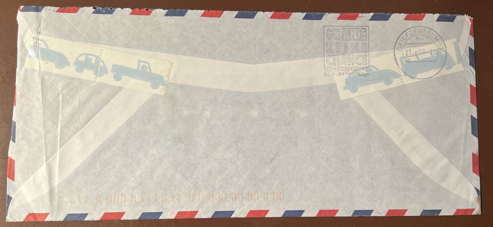 1999 Germany Cover UNCANCELLED 300pf Renoir Stamp + Briefzentrum Slogan ...