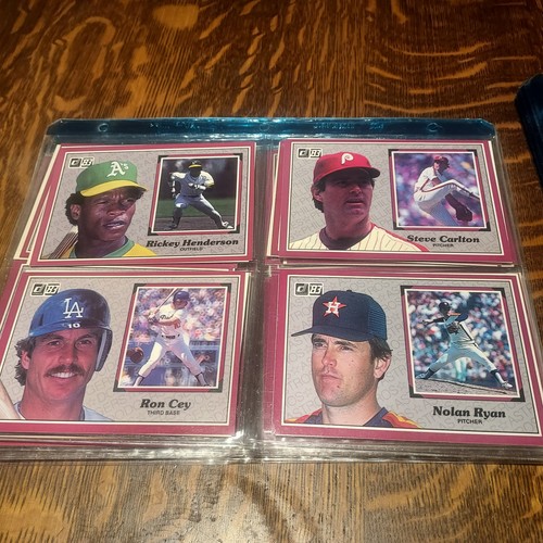 1983, 1984 Donruss All Star Sets In Protective Sleeves Complete Rose ...