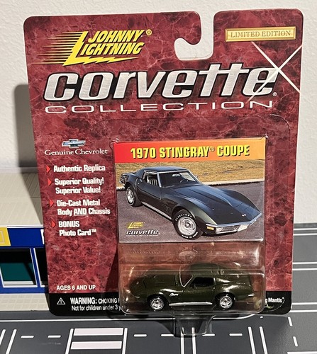 1:64 Car Johnny Lightning Chevy Corvette Collection 1970 Stingray Green ...