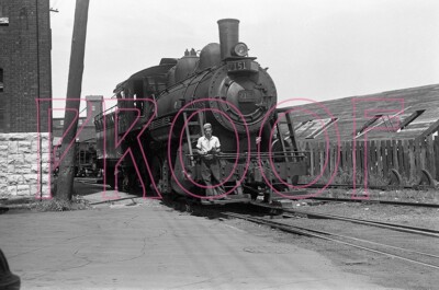 Canadian National Railways (CNR) Engine 7151 at Kingston in 1948 -8x10 ...