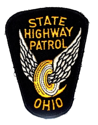OHIO STATE HIGHWAY PATROL-WINGED WHEEL-Sheriff or Police Patch VINTAGE ...