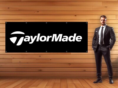 TAYLORMADE Vinyl Banner 36in x 96in - Golf Wall Art Sign Golfing Poster ...
