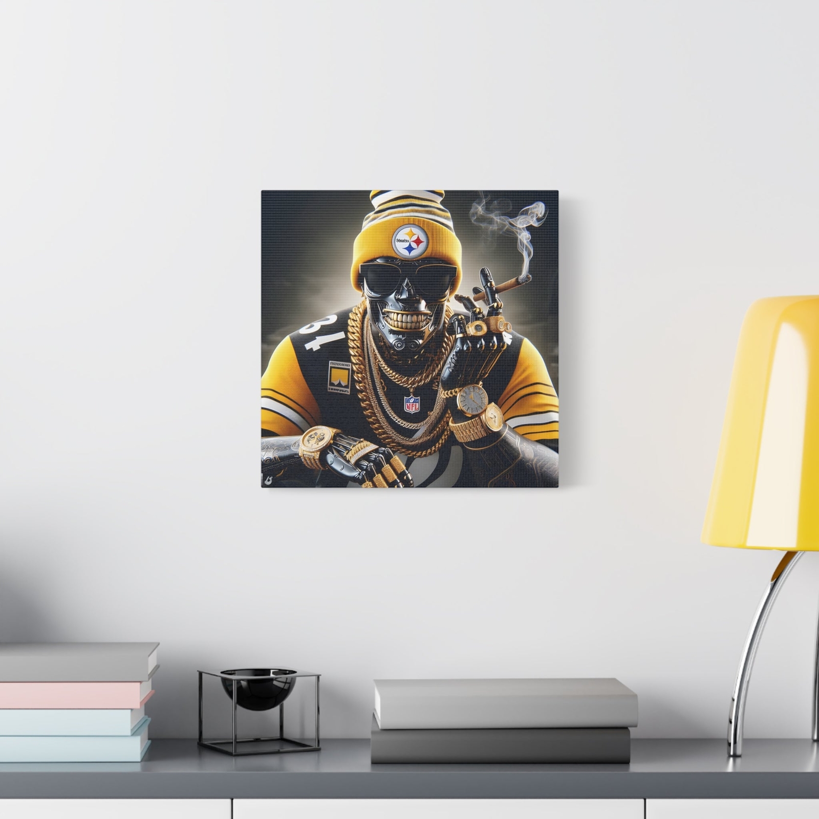 Pittsburgh Steelers Rapper Canvas, Wall Art, Poster, Artwork, Football ...