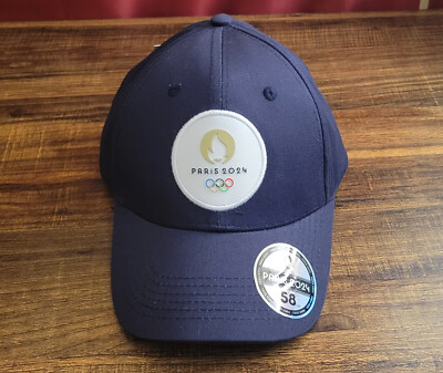 Official Paris Olympics 2024 Baseball Cap, 58cm, Blue, New, From Paris ...