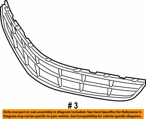 53114-33010 Toyota Grille, radiator, upper 5311433010, New Genuine OEM ...