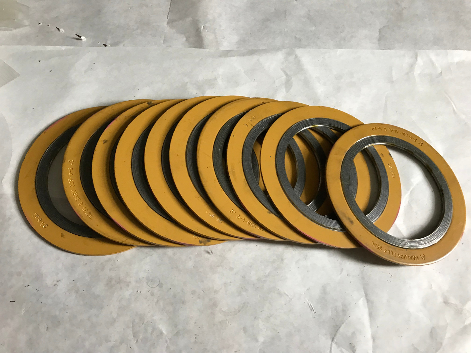 NEW lot of 10 Garlock Flex Seals 3" 3-4-600 asme B 16.20, 300,AG | eBay