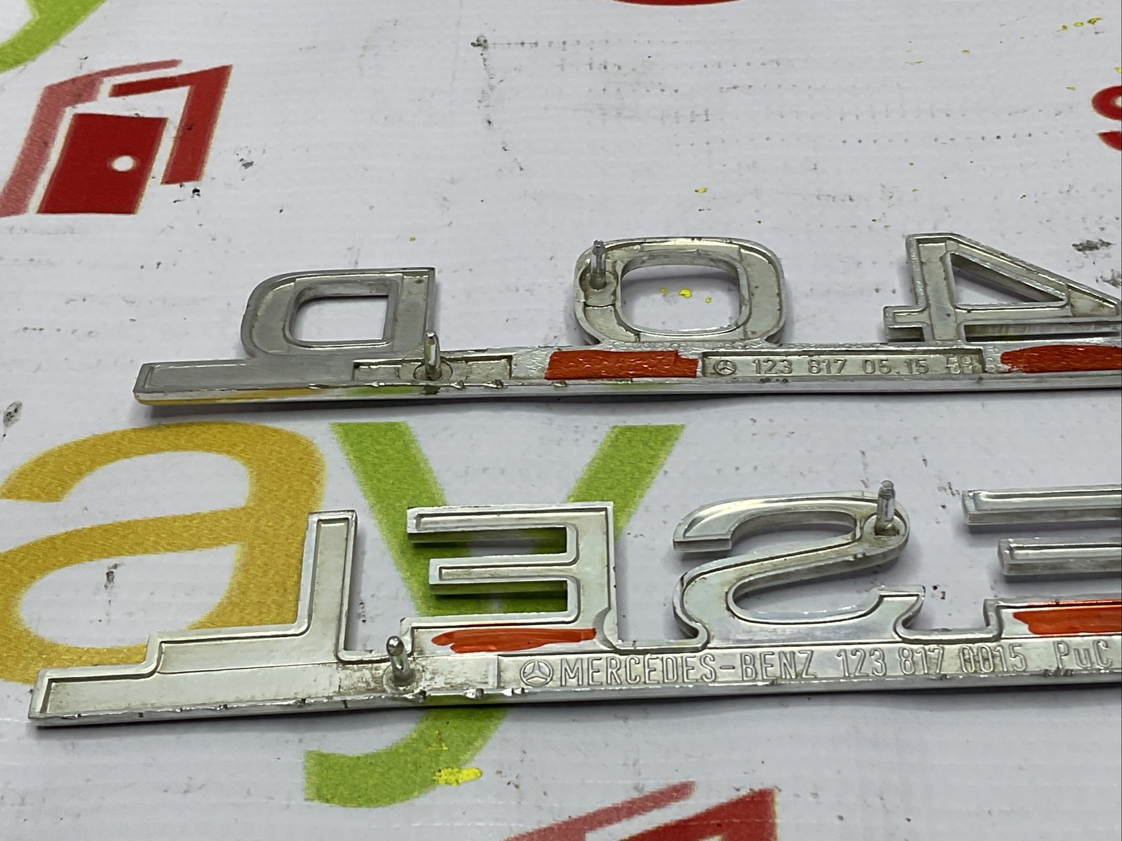 Mercedes-Benz Emblem W123 240D Diesel Sedan Rear Deck Lid | eBay