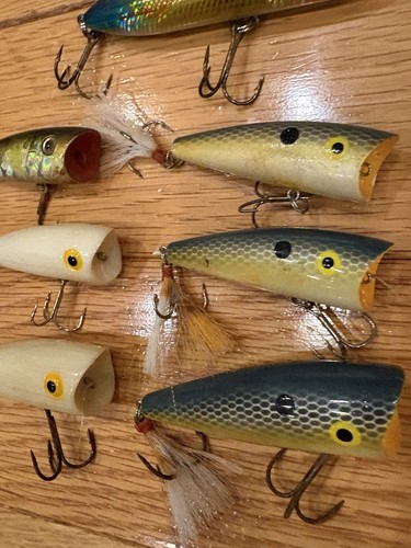 Vintage Lot Of Lures-Rebel Pop R-Zara Puppy-Super Spook Jr- Chug N ...