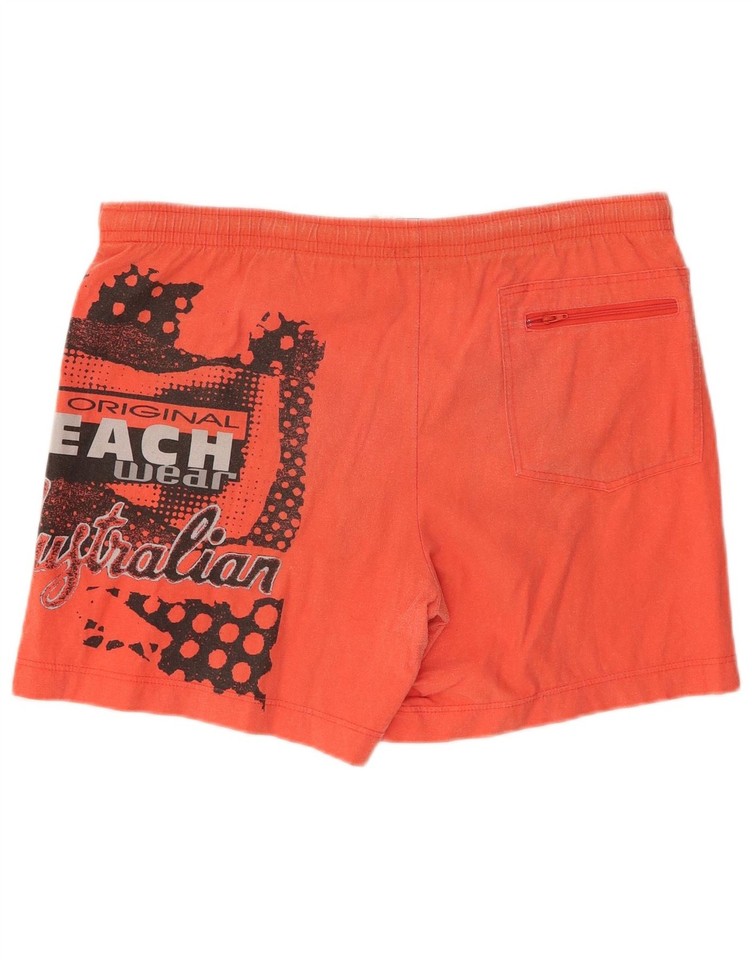 AUSTRALIAN L'ALPINA Mens Graphic Swimming Shorts IT 50 Medium Orange ...