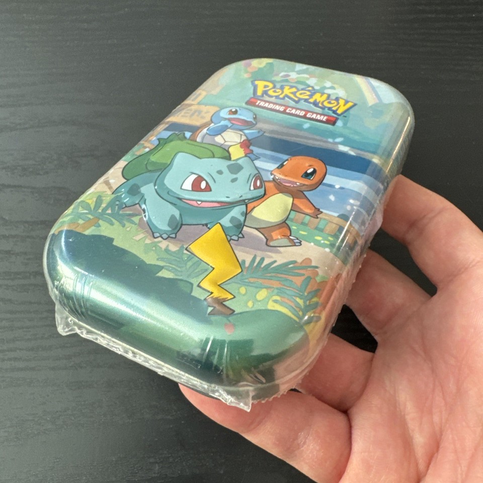 Pokémon TCG Celebrations Kanto Mini Tin Sealed Charmander Bulbasaur ...