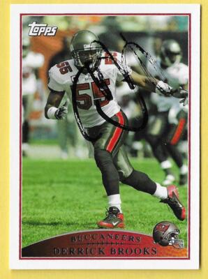 2009 Topps Derrick Brooks Bucs In Person Autograph | eBay