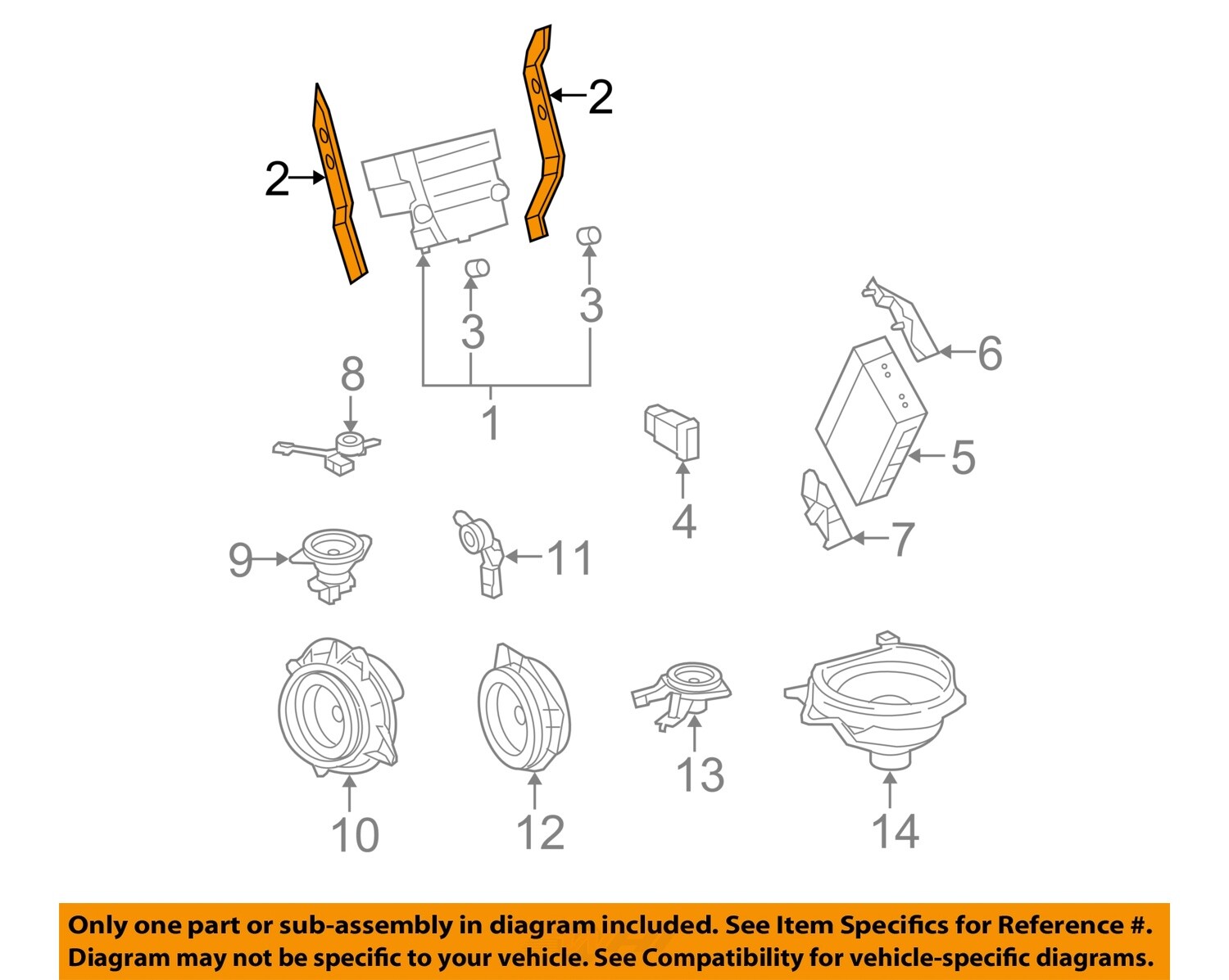 Lexus TOYOTA OEM 07-12 ES350 Sound System-Radio Bracket Right ...