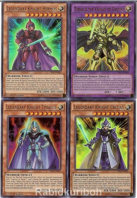 Yugioh Legendary Dragon Knight Set - Hermos Critias Timaeus | eBay