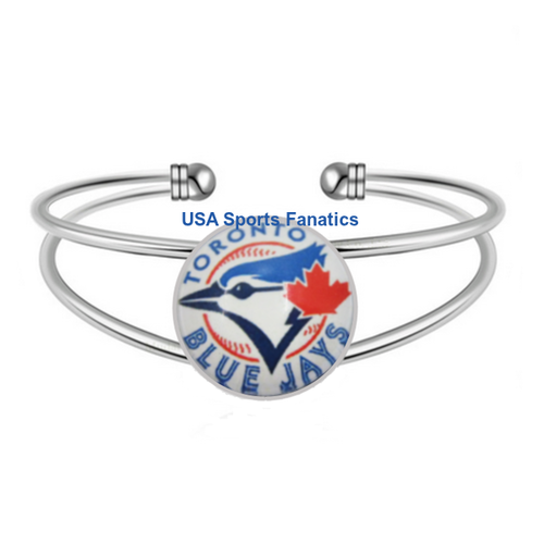 MLB - Toronto Blue Jays Team Logo Adjustable Bangle Bracelet | eBay