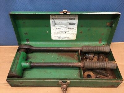 Greenlee 1804 Ratcheting Knockout Punch Driver Set | eBay