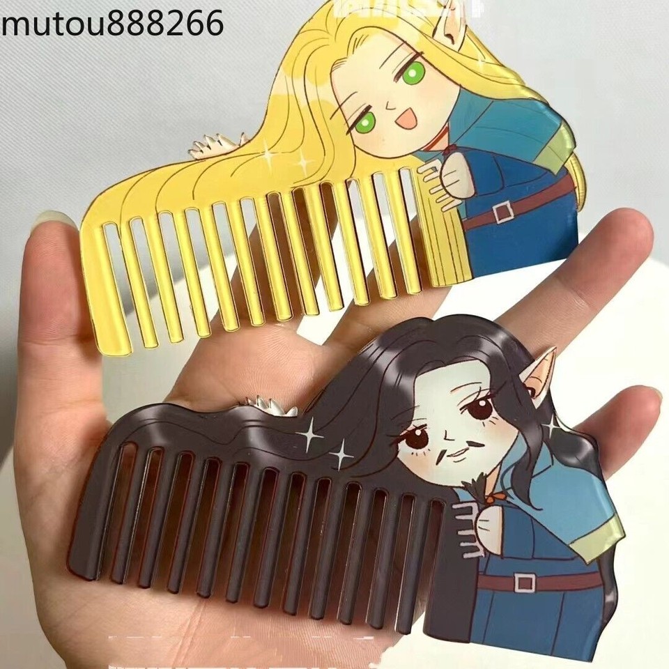 Delicious In Dungeon Marcille Anime Double Sided Portable Comb Acrylic ...