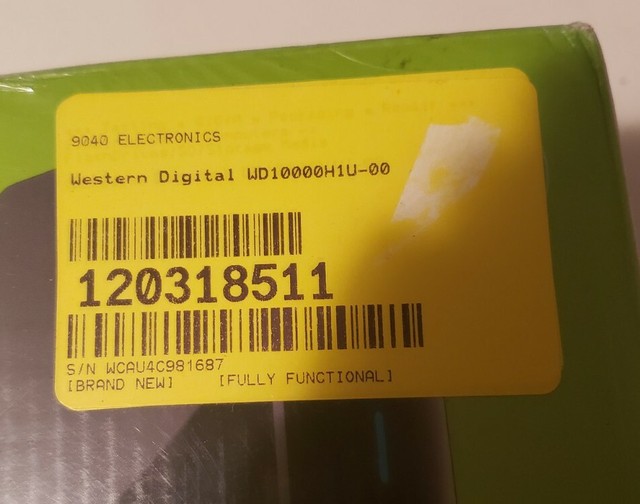 Western Digital My Book Essential 1TB,External,7200RPM (WD10000H1U-00 ...