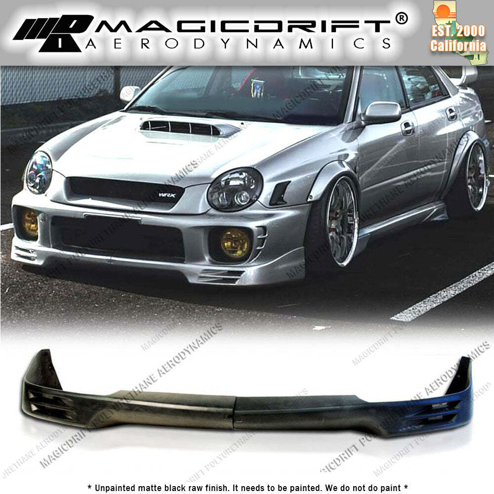 For 02 03 SUBARU IMPREZA WRX / STI Bugeye JDM GRD V2 Front Bumper Lip 2 ...