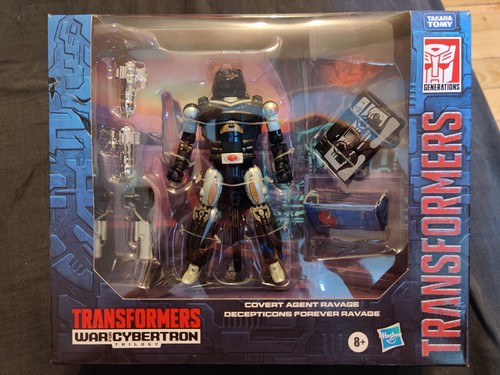 HASBRO TRANSFORMERS BEAST WARS DELUXE COVERT AGENT RAVAGE & DECEPTICON ...