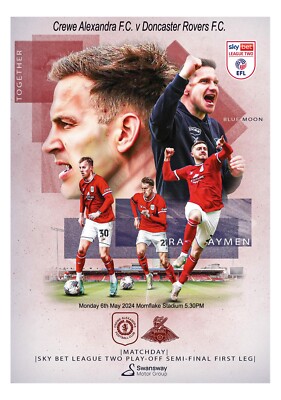 CREWE ALEXANDRA v DONCASTER ROVERS 6 May 2024 LEAGUE TWO Play off FAN 8 ...