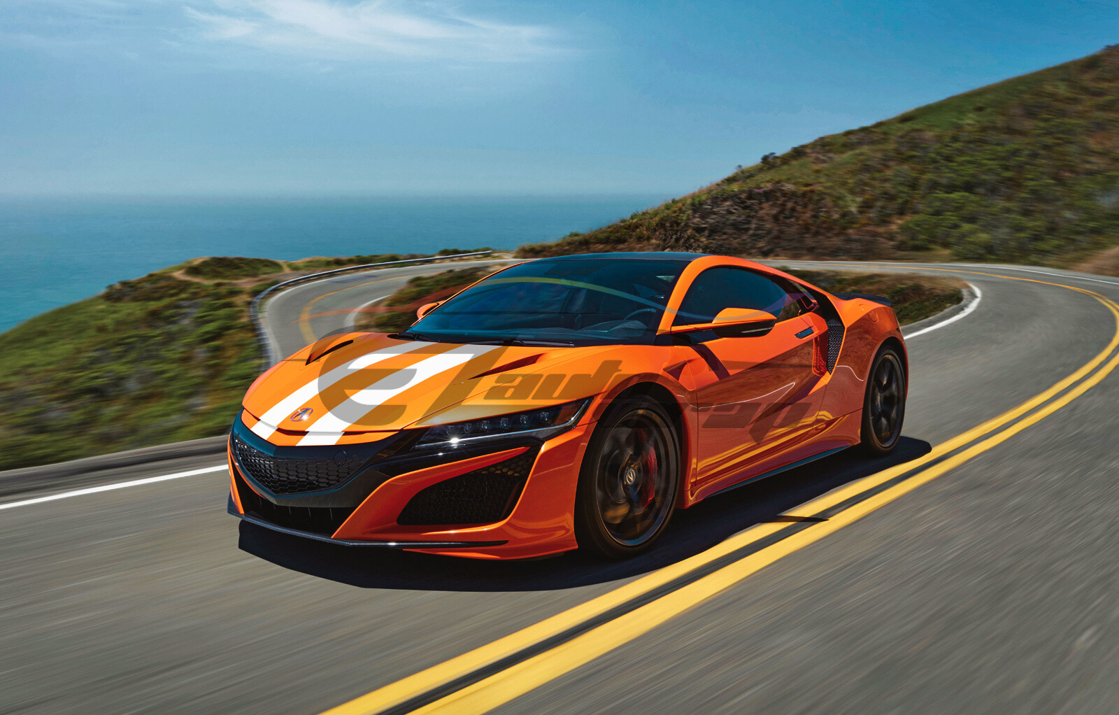 Matte Color Racing Stripes Vinyl Wrap Decals For Acura NSX Stripe 25FT ...