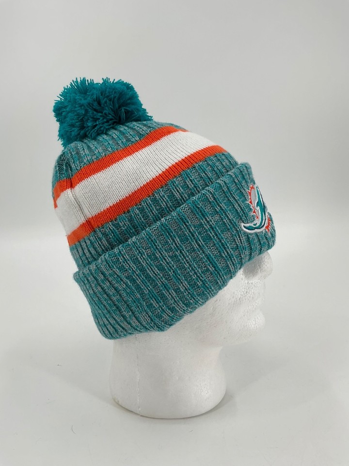 MIAMI DOLPHINS KNITTED TRI COLOR NEW ERA BEANIE BRAND NEW SIZE: MEDIUM ...