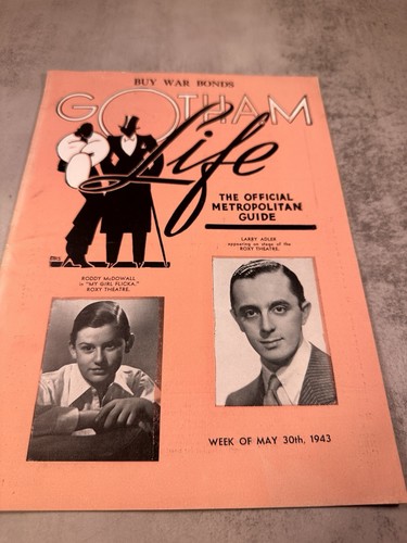 Gotham Life May 30, 1943 Metropolitan Guide New York City Buy War Bonds ...