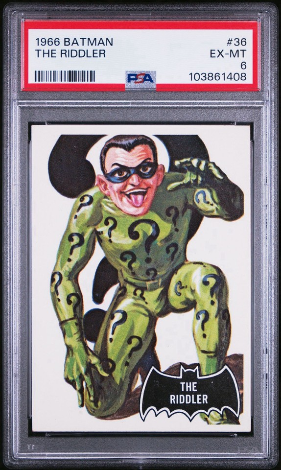 1966 Topps Batman. Black bat cards. Entire Set. PSA Graded. 55 Cards | eBay